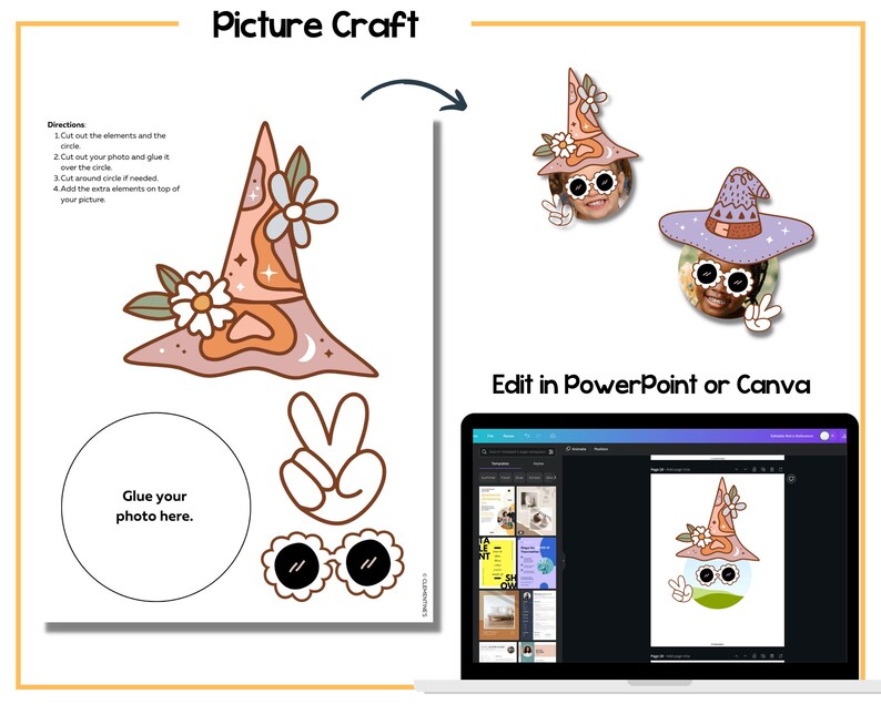 Retro Groovy Halloween Classroom Decor and Bulletin Board Kit Editable ...