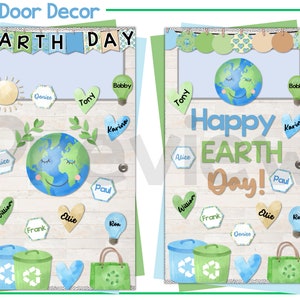 Earth Day Watercolor Bulletin Board – Classroom Decor With Editable ...