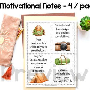 Camping Themed Growth Mindset Posters - Motivational Notes, Bulletin ...