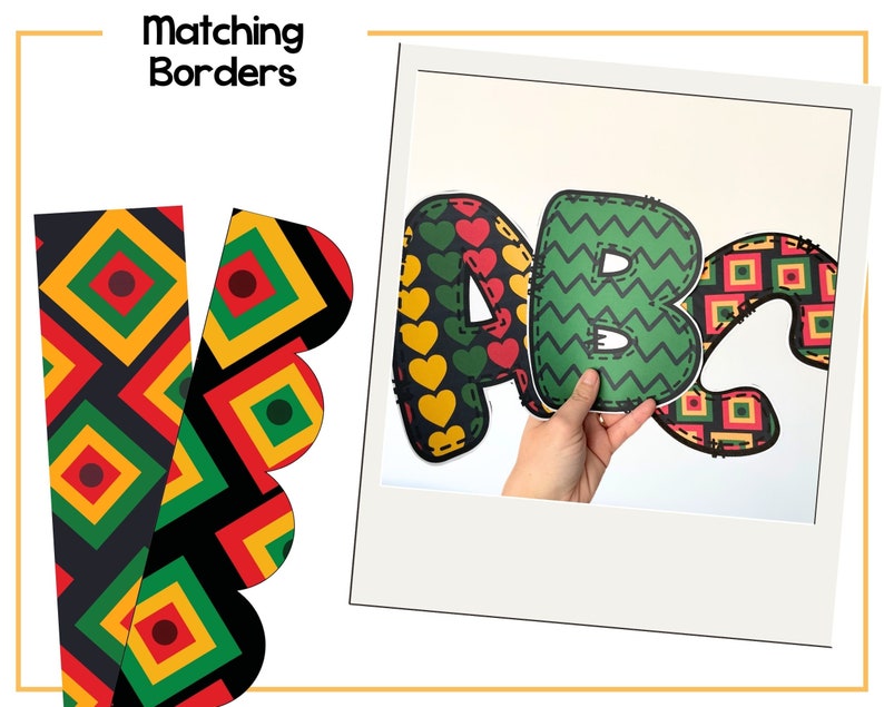 Black History Month Letters – Printable Bulletin Board Titles ...