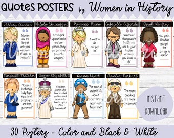 Women's History Month Posters Bulletin Board Display - Etsy