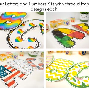 Summer Letters and Numbers Bundle for Bulletin Boards and Classroom ...