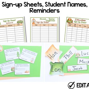 Camping Back to School, Open House & Meet the Teacher Kit, Welcome ...