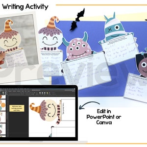 Cute Halloween Monsters Classroom Decor - Bulletin Board, Door Decor ...