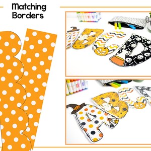 Spooky Halloween Letters and Numbers for Bulletin Board / Classroom ...