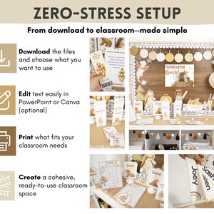 Farm Classroom Decor Bundle Editable Farmhouse Bulletin Board Back to ...