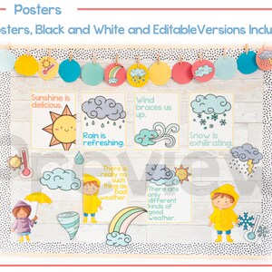 Weather Chart Bulletin Board & Classroom Decor - Interactive and ...