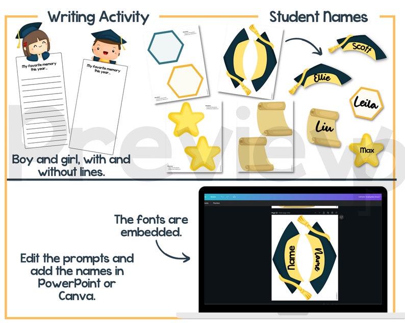 Graduation and End of Year Bulletin Board & Interactive Classroom Decor ...