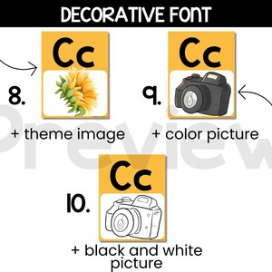 Sunflower Themed Alphabet Posters for Classroom Decor & Bulletin Board ...