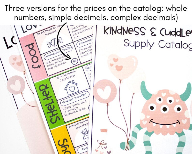 Adopt a Love Monster Project Based Learning, Printable Valentine's Day ...