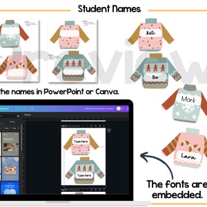 Sweater Weather Winter Bulletin Board: Editable Classroom Decor & Craft ...