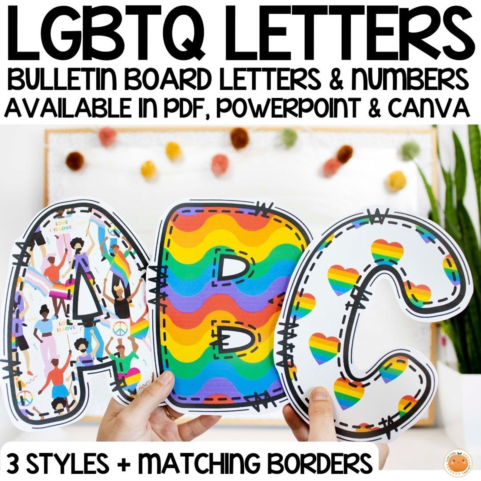 LGBTQ / Pride Letters & Numbers for Bulletin Board / Classroom and Door ...