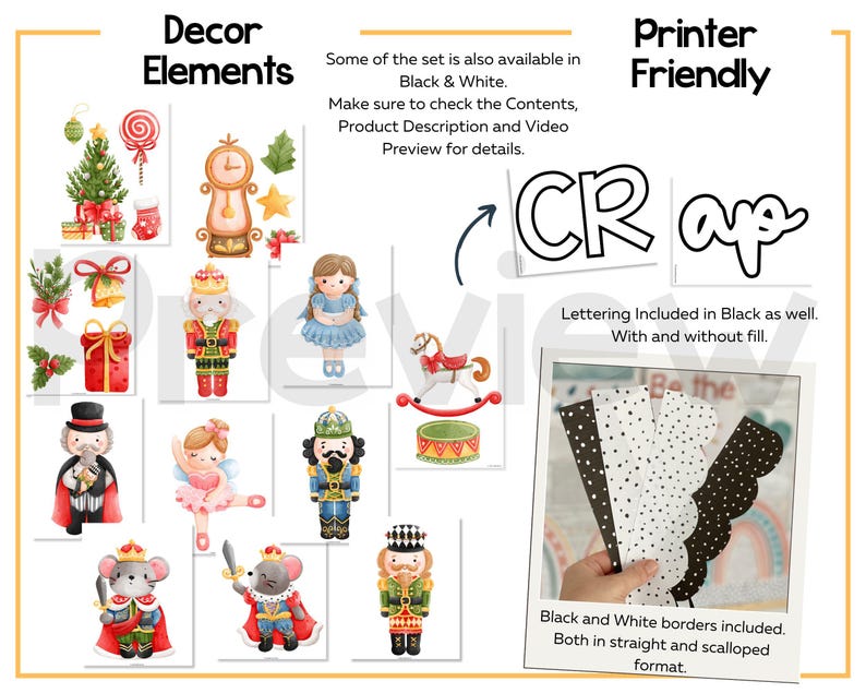 Nutcracker Christmas Classroom Decor | Bulletin Board & Door Kit With ...