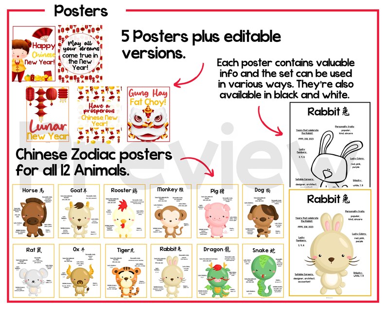 2026 Chinese New Year Bulletin Board – Interactive Classroom Decor With ...