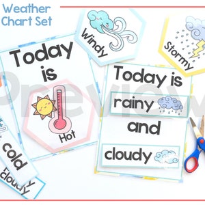Weather Chart Bulletin Board & Classroom Decor - Interactive and ...