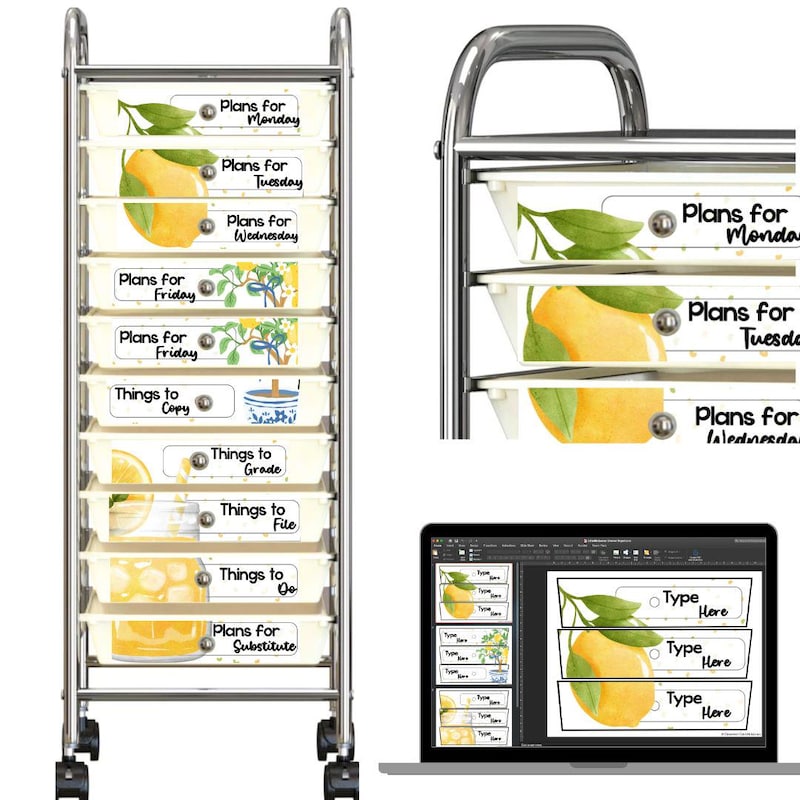 Teacher Rolling Cart - Etsy