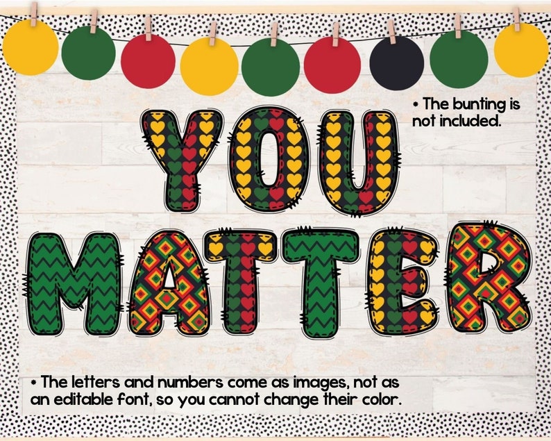 Black History Month Lettering – Printable Bulletin Board Titles ...