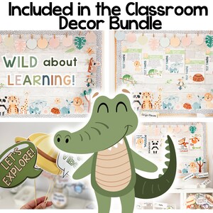 Jungle-safari Themed Number Posters for Bulletin Boards & Classroom ...