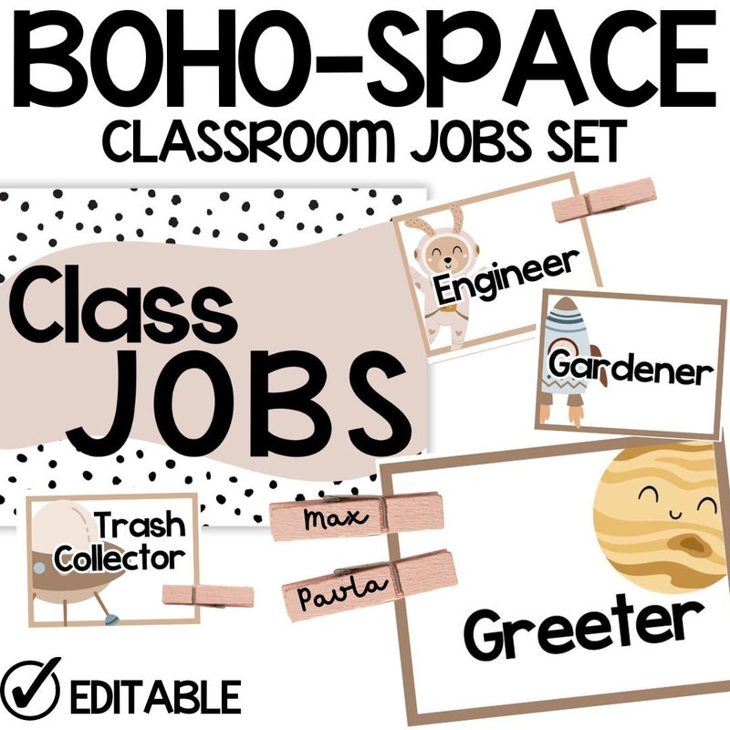 Classroom Jobs Chart - Etsy
