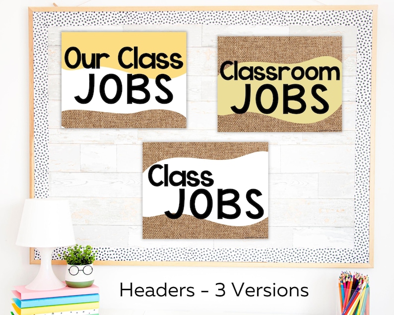 Sunflowers Classroom Jobs Display | Editable Bulletin Board Decor for ...