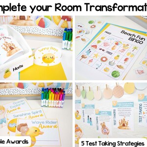 Beach Fun Room Transformation, Complete Classroom Decor, Bulletin Board ...