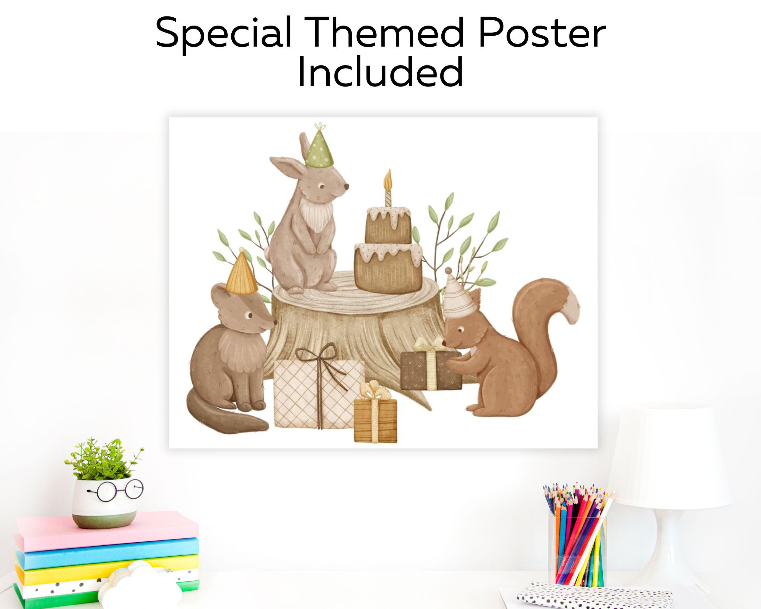 Woodland Birthday Display, Editable Birthday Bulletin Board & Classroom ...