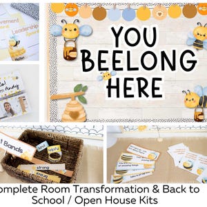 Busy Bee Classroom Decor Bundle | Editable Bulletin Board, Meet the ...