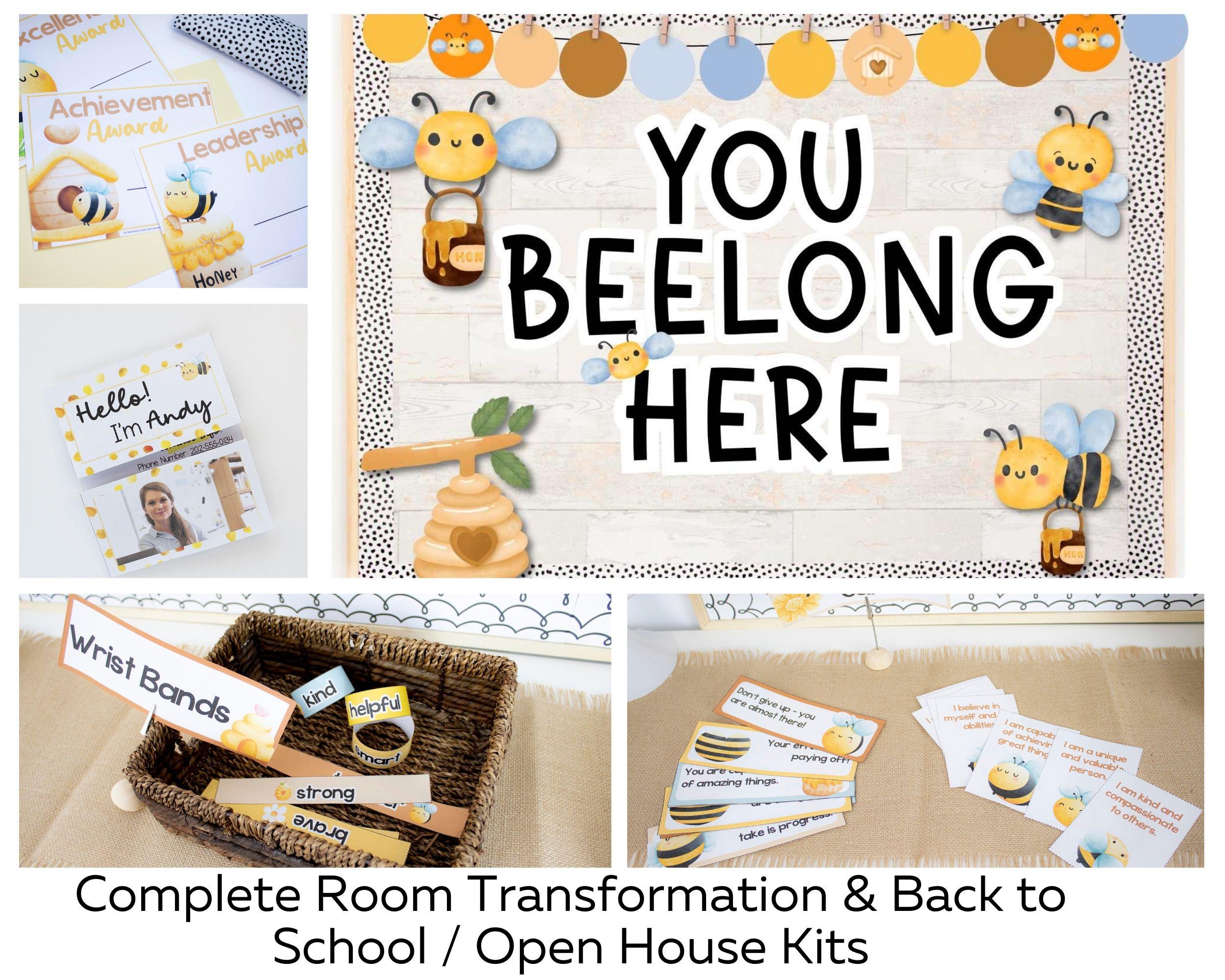 Busy Bee Classroom Decor Bundle | Editable Bulletin Board, Meet the ...