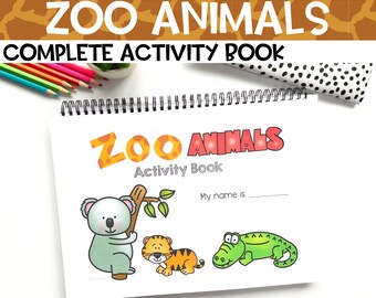 Zoo Learning Pack - Etsy