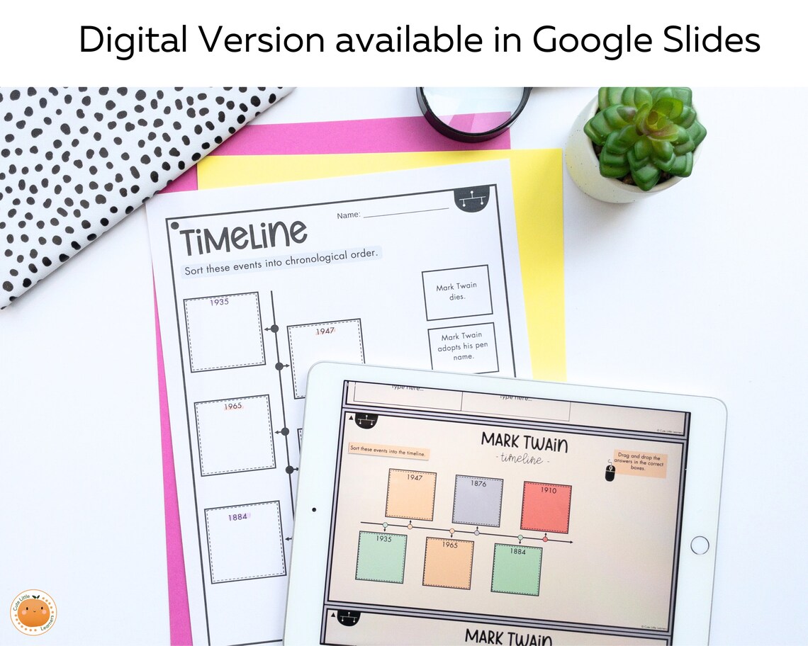 Mark Twain Printable Biography Pack Reading Comprehension - Etsy