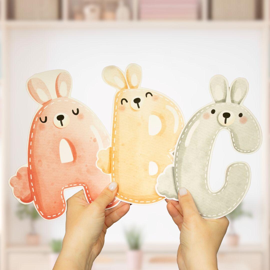 Bunny Lettering Pack for Bulletin Board Titles / Classroom and Door ...