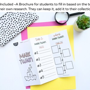 Mark Twain Printable Biography Pack, Reading Comprehension, Quote ...