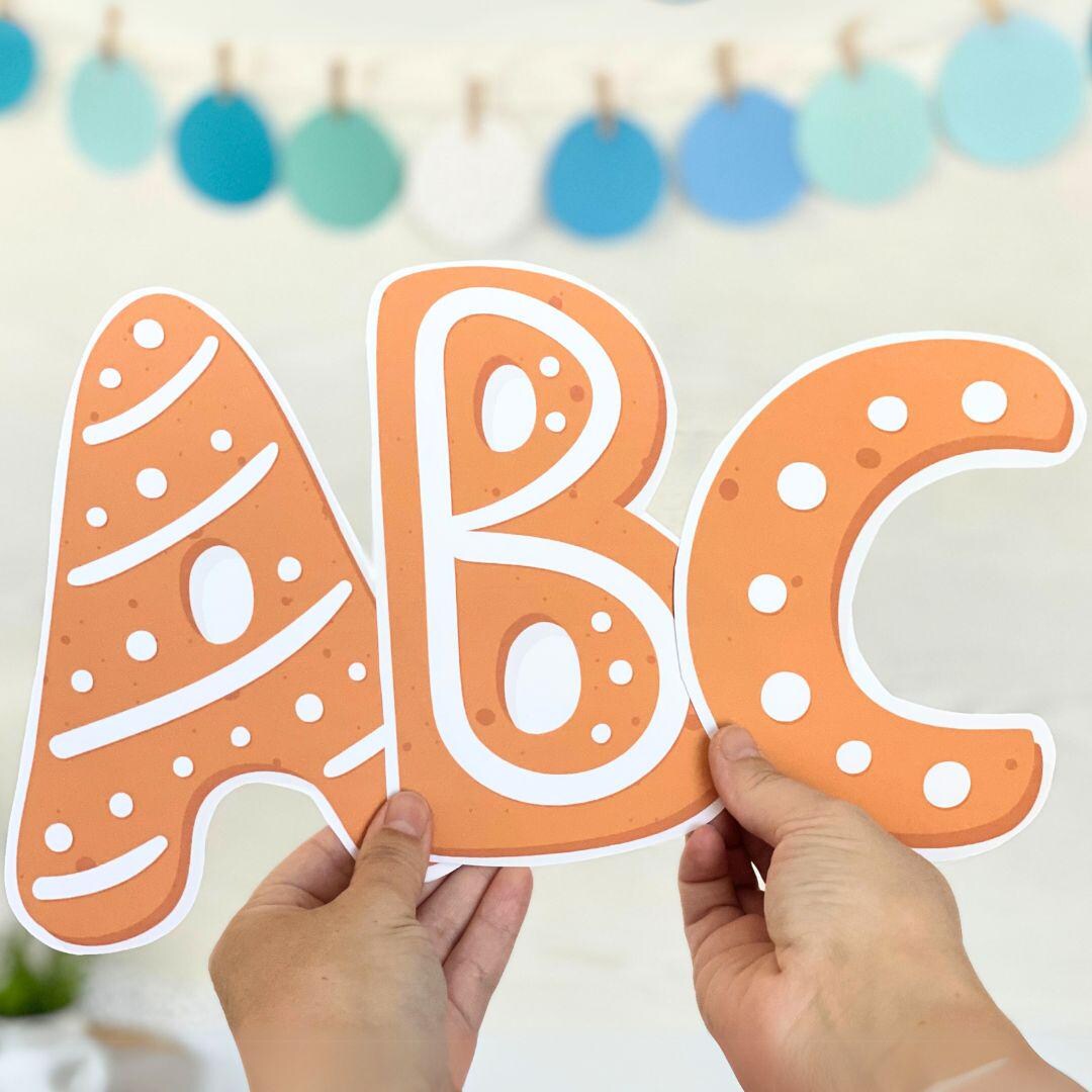 Gingerbread Lettering for Bulletin Board Titles / Classroom Decor and ...