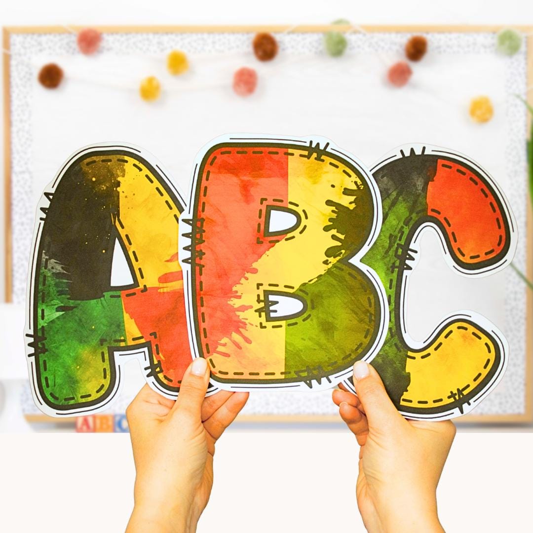 Juneteenth Letters & Numbers for Bulletin Board / Classroom and Door ...