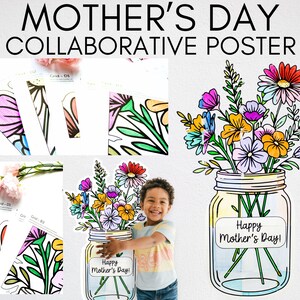Mother's Day Collaborative Poster for Kids to Use as Photo Op Mural ...