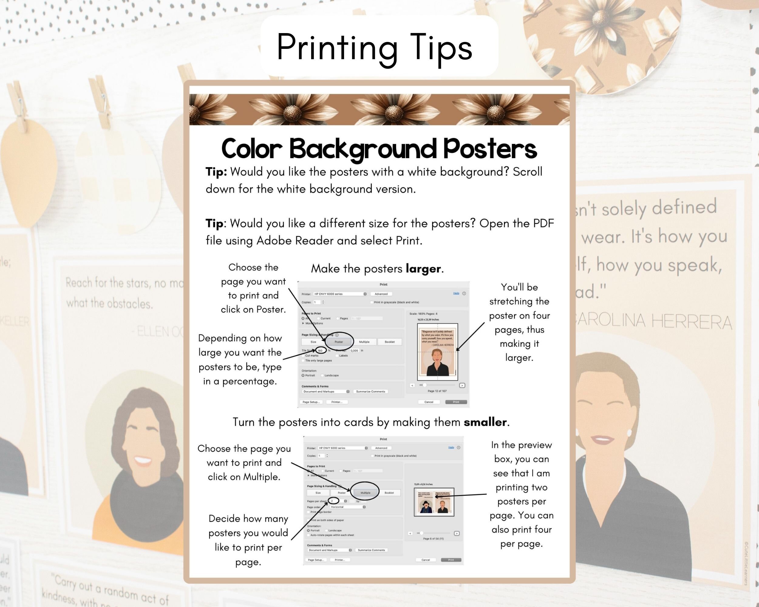 Women's History Month Quote Posters for Bulletin Board, Motivational ...