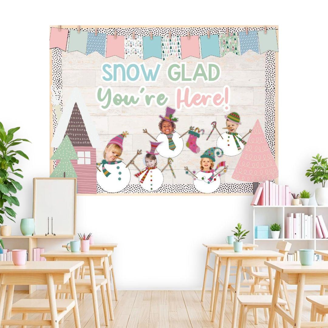 Winter Snowman Bulletin Board – Printable Classroom Decor and Editable ...