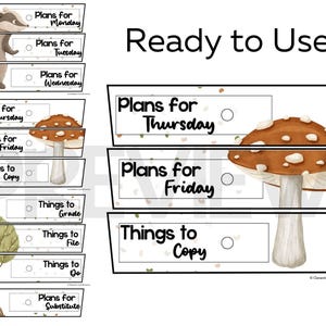 Woodland Rolling Cart Labels | Editable Teacher Trolley Tags for 10 ...