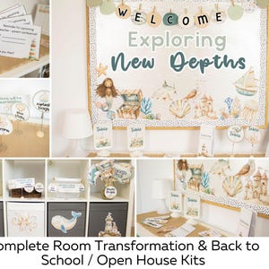 Ocean Editable Classroom Decor Bundle, Bulletin Board Ideas, Back to ...
