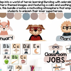 Superhero Classroom Decor Bundle, Editable Bulletin Board Ideas, Back ...