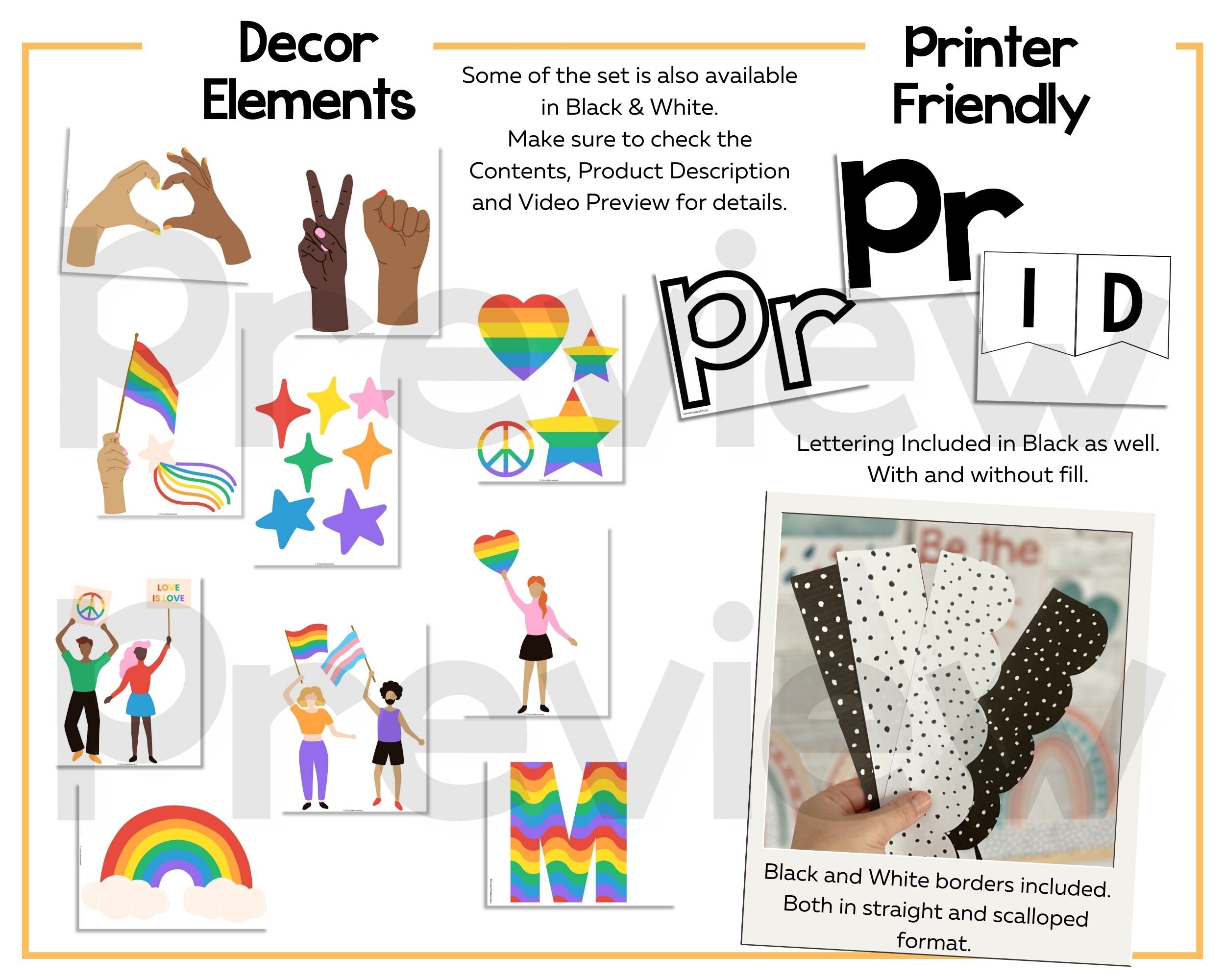 LGBTQIA+ Pride Month Bulletin Board & Classroom Decor + Editable ...
