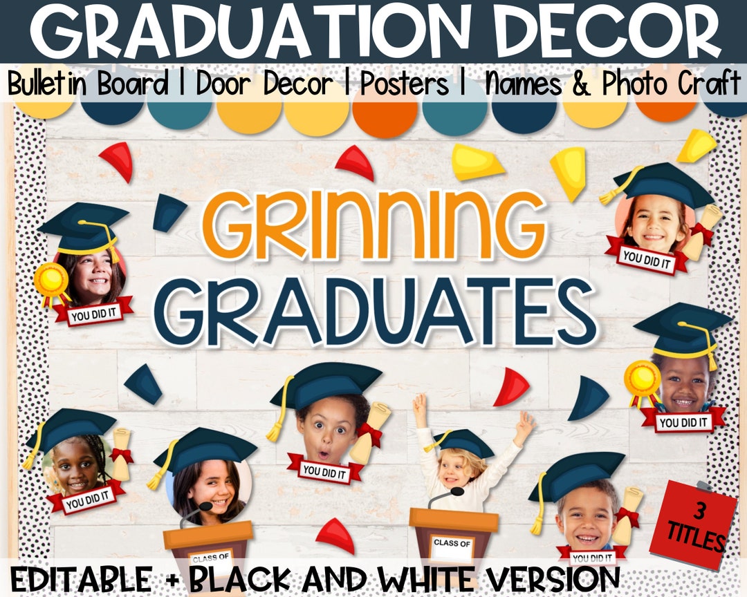 Graduation and End of Year Bulletin Board & Interactive Classroom Decor ...