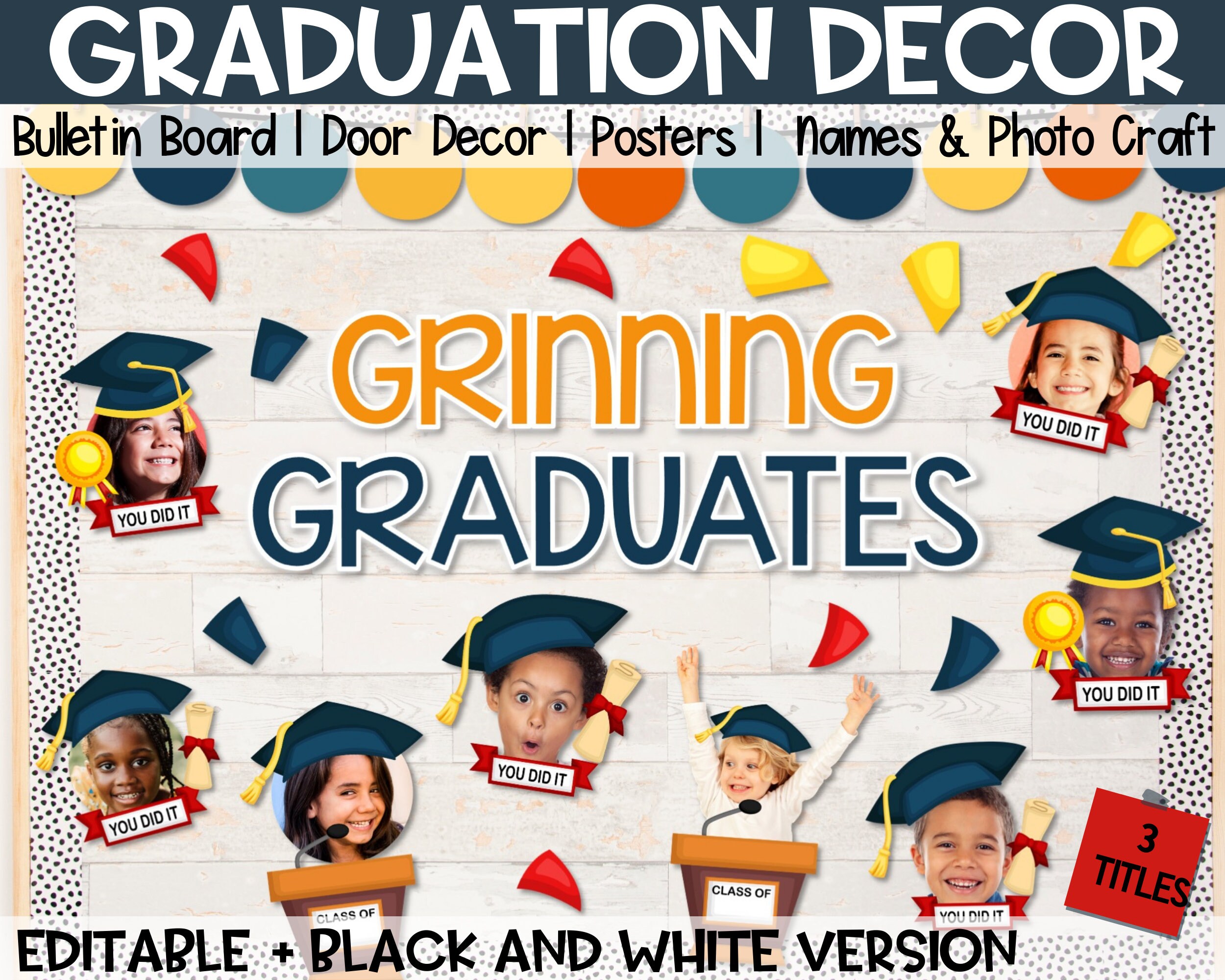 Graduation and End of Year Bulletin Board & Interactive Classroom Decor ...