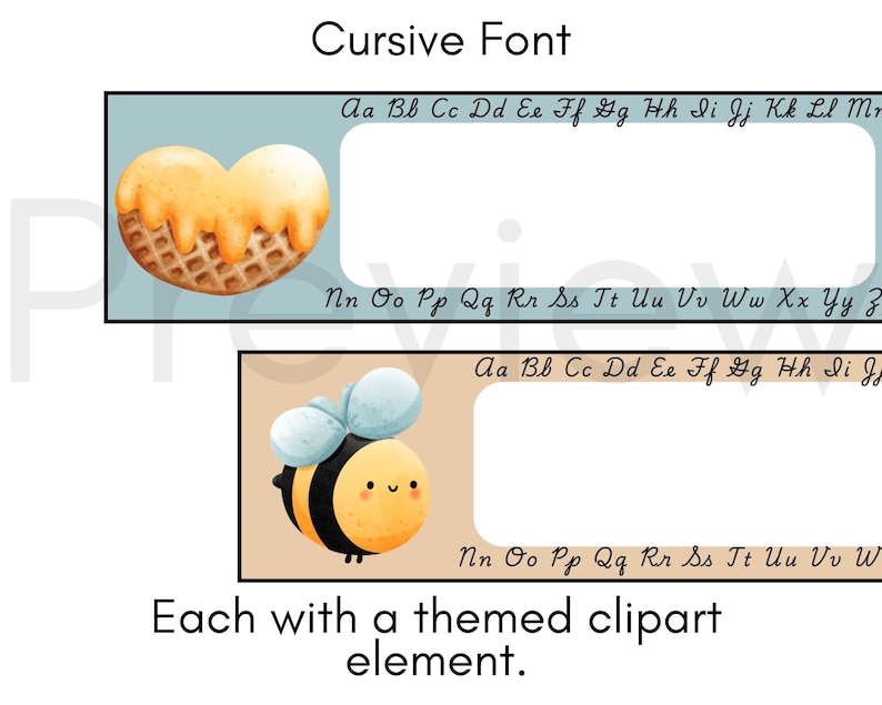 Busy Bees Desk Name Tags | Editable Classroom Labels for Student Desks ...