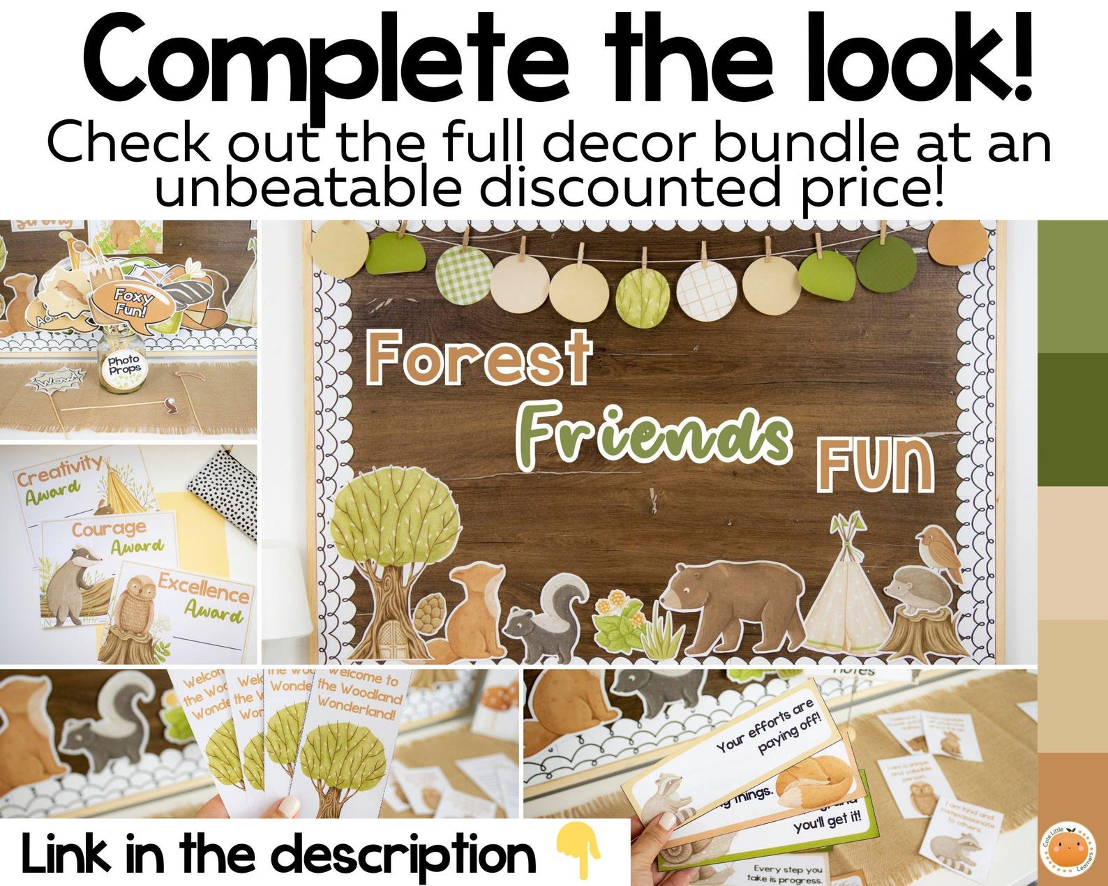 Woodland Friends Classroom Decor Kit: Editable Back-to-school Bulletin ...