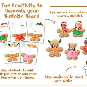 Gingerbread Man Bulletin Board & Classroom Decor Kit - Etsy