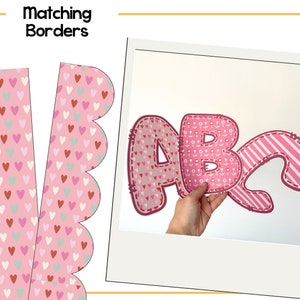 Bright Pink Valentine's Day Lettering for Bulletin Board Titles ...