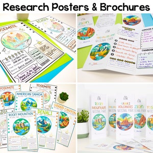 National Parks Learning Bundle - Information Posters, Research Posters ...