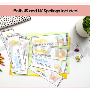 Groovy Mother’s Day Coupon Book – Editable Printable Voucher Templates ...