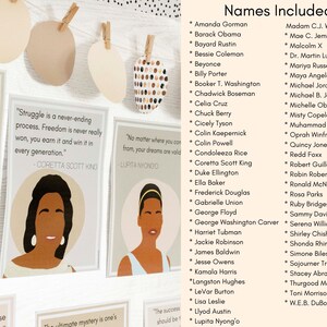 Black History Month Quote Posters for Bulletin Board, Motivational ...